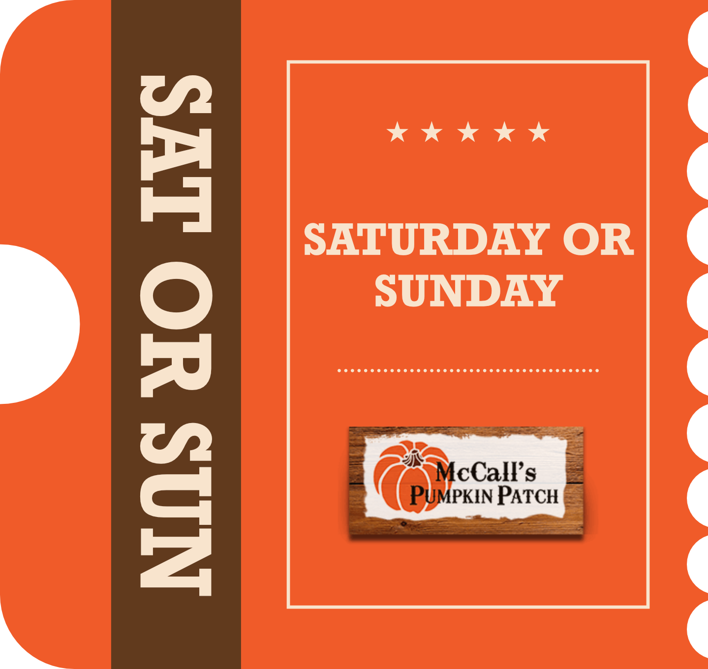 2025 Pumpkin Patch | Saturday/Sunday – McCall's Farm