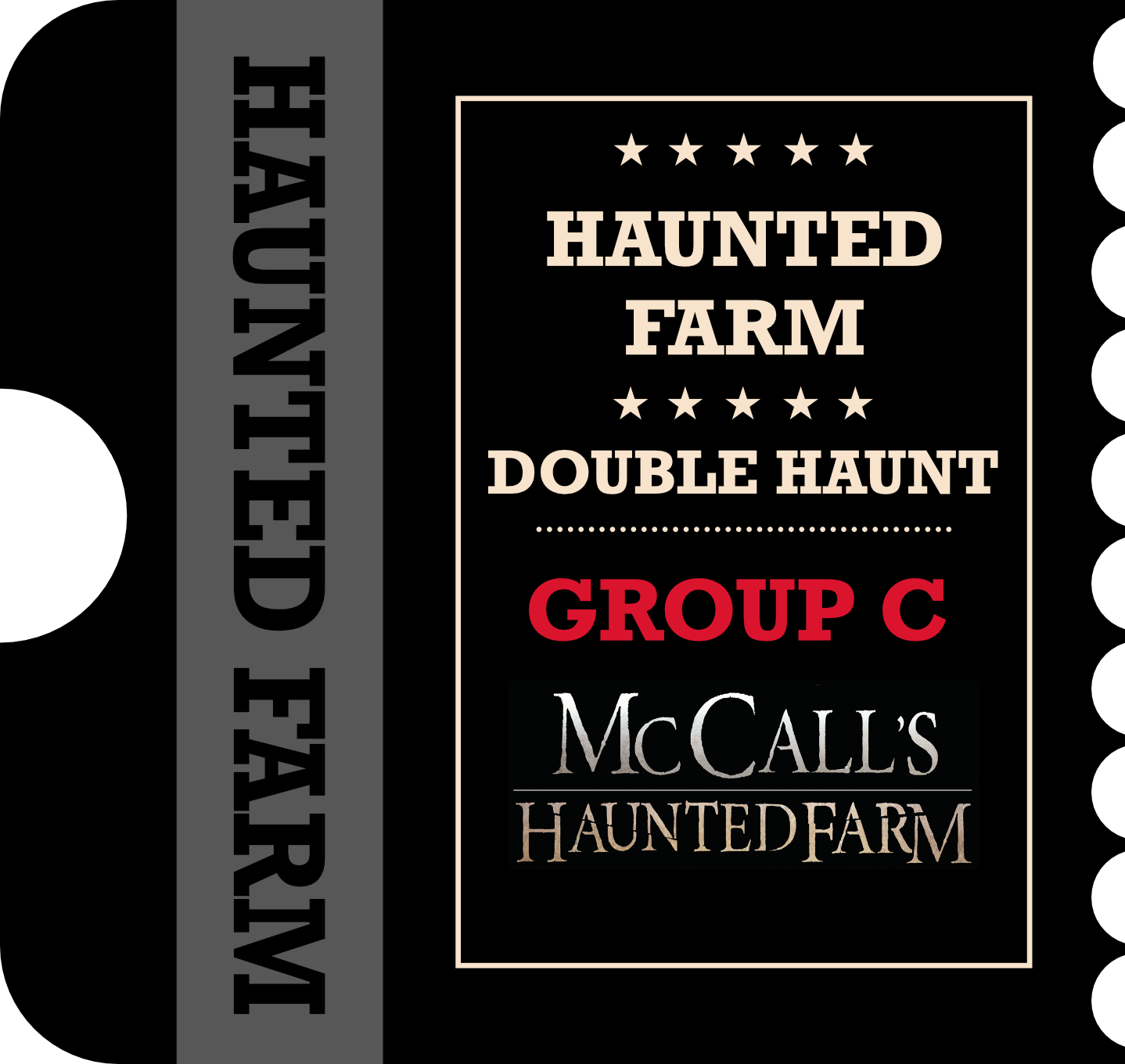 Oct 10 | Group C | Double Haunt 2025 Passes – McCall's Farm